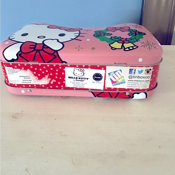 Hello Kitty | Bags | Hello Kitty Tin Case Gift Makeup And Tools With ...
